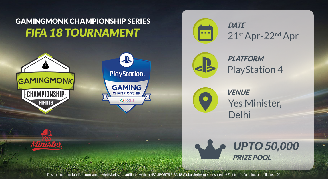 Book tickets to GamingMonk FIFA Tournament - Delhi