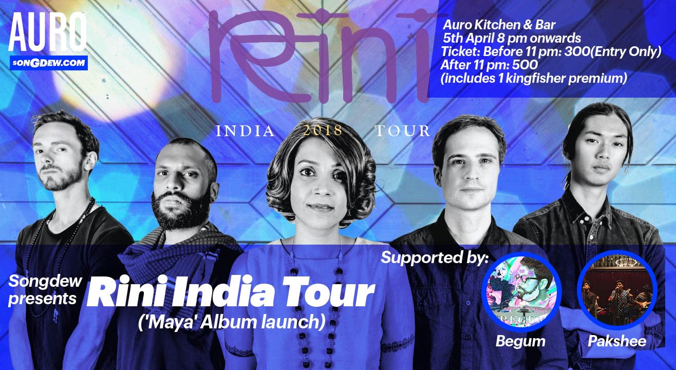 Book tickets to Songdew presents Rini India Tour (Album launch ‘Maya ...