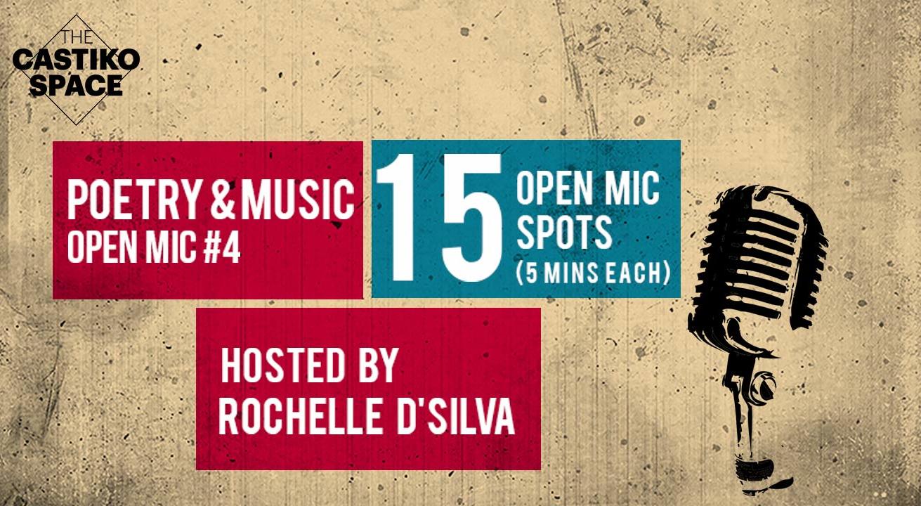 Book tickets to Poetry and Music Open Mic #4
