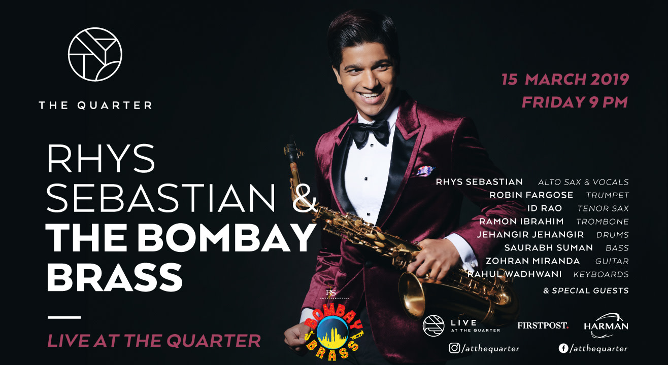 Rhys Sebastian and The Bombay Brass at The Quarter