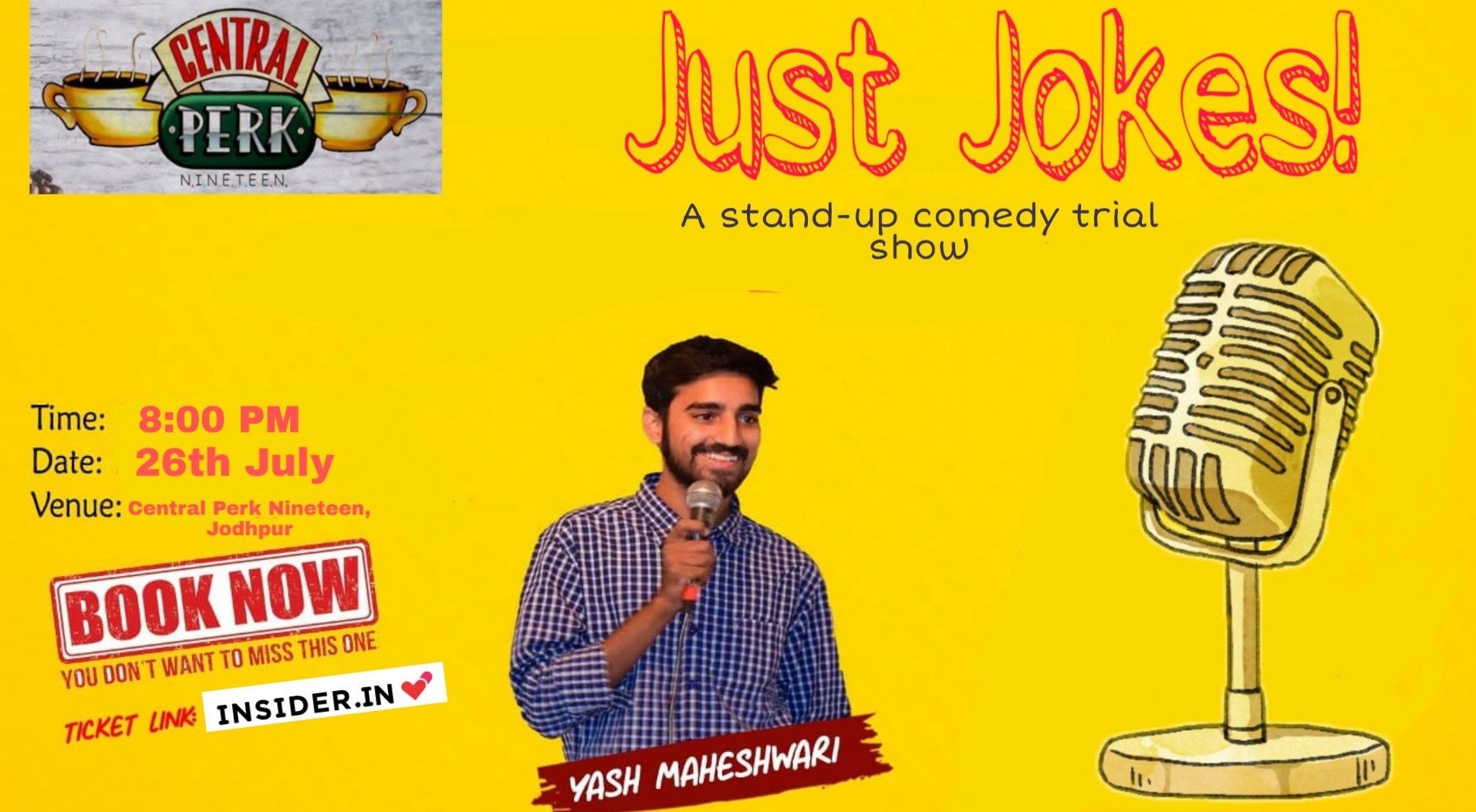 Just Jokes A Stand Up Comedy Show By Yash Maheshwari