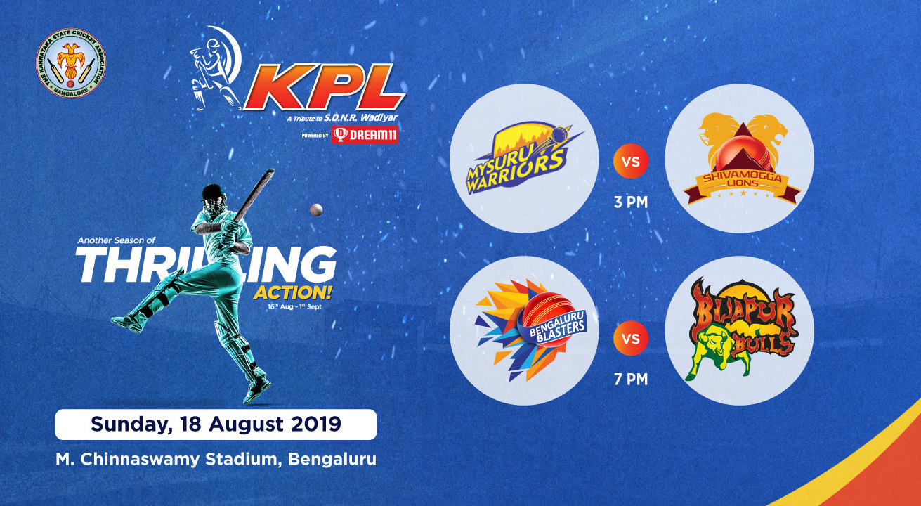 Official Ticketing Partner -KPL 2019 Mysuru Warriors vs Shivamogga ...