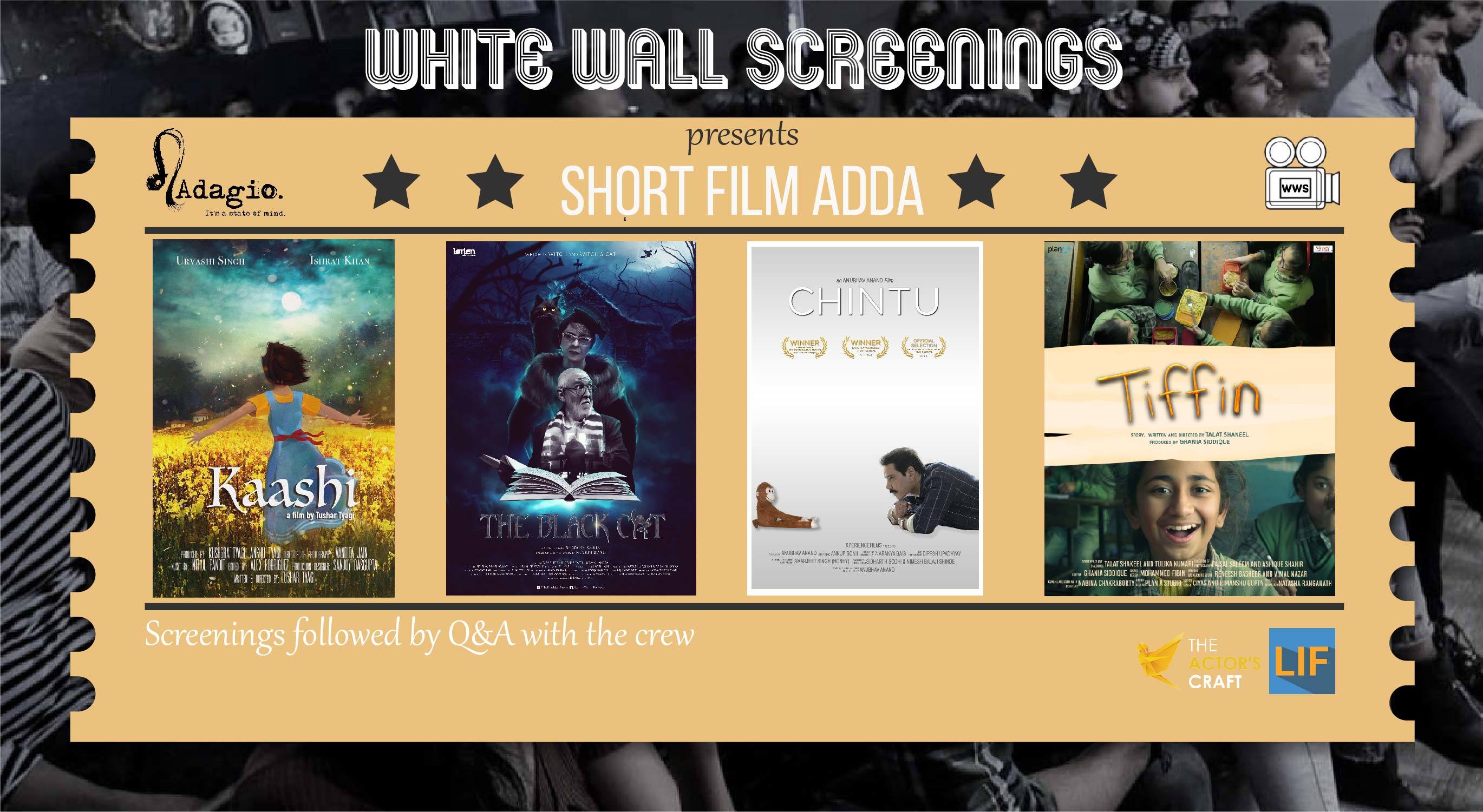 White Wall Screenings presents Short Film Adda
