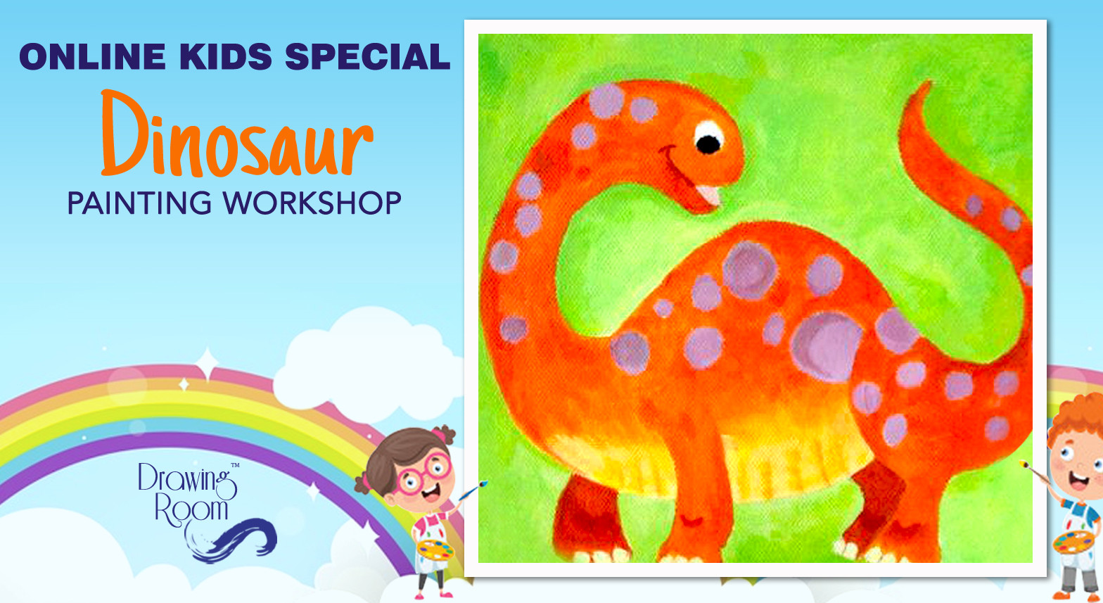 Online Kids Special Dinosaur Painting Workshop By Drawing Room online-kids-special-dinosaur-painting-workshop-by-drawing-room