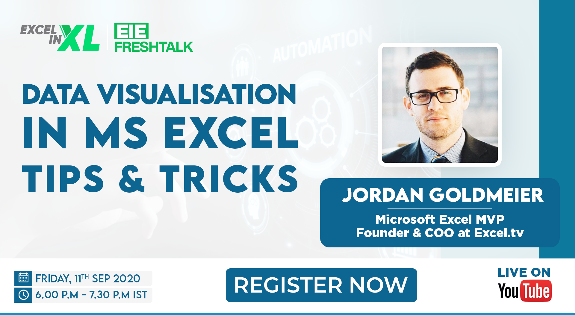 Data Visualisation in MS Excel - Tips & Tricks by Jordan Goldmeier | # ... Data Visualisation in MS Excel - Tips & Tricks by Jordan Goldmeier | # ...