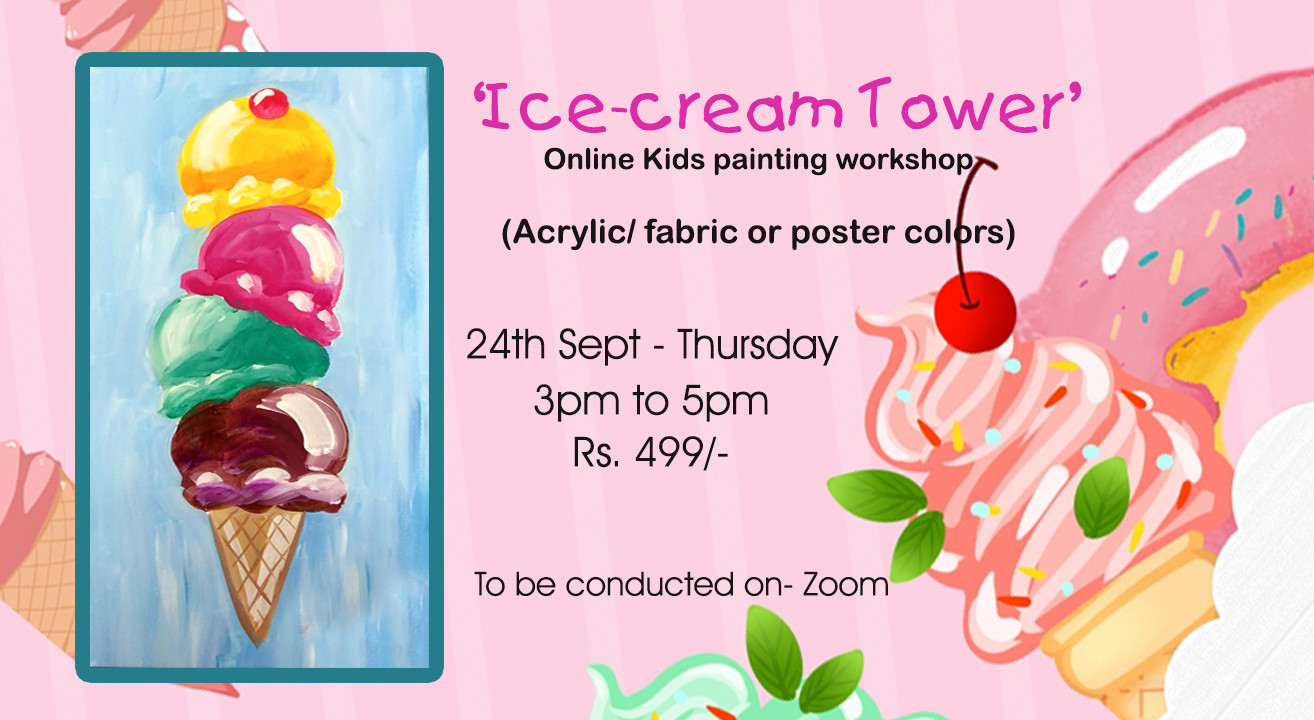 ‘Ice-cream tower’ Kids painting workshop
