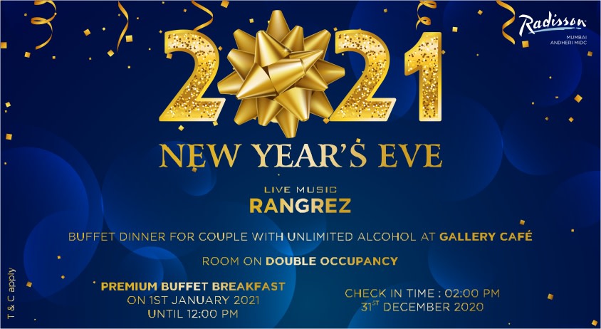New Year's Eve Staycation at Radisson Mumbai Andheri MIDC