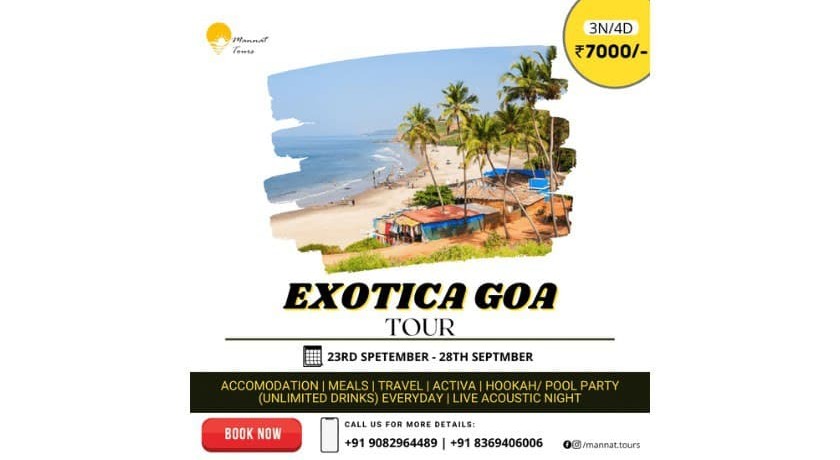 Exotica Goa Tour with Unlimited Drinks