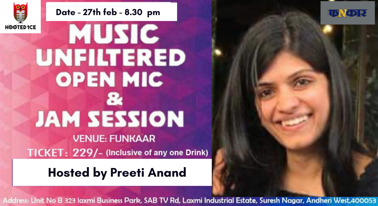 Music Unfiltered Open Mic and Jam Session ft. Preeti Anand