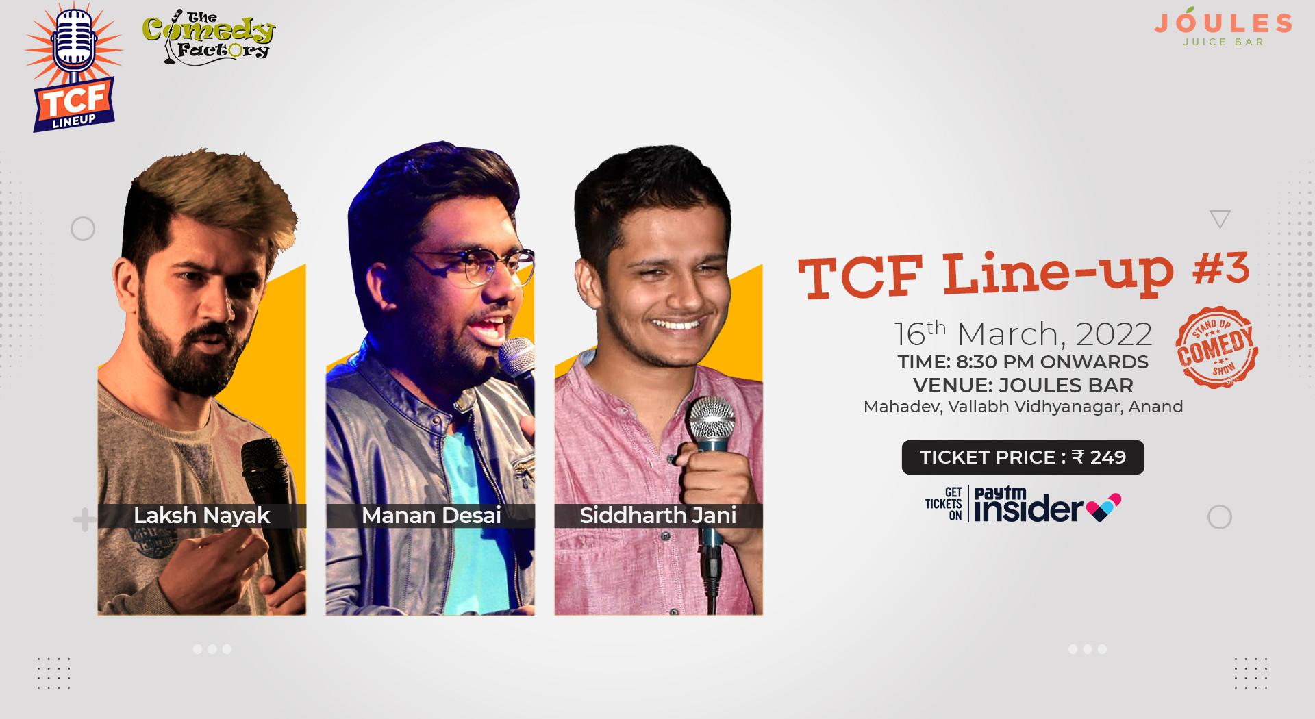 TCF LINE UP #3 ft. Manan Desai, Siddharth Jani & Laksh Nayak