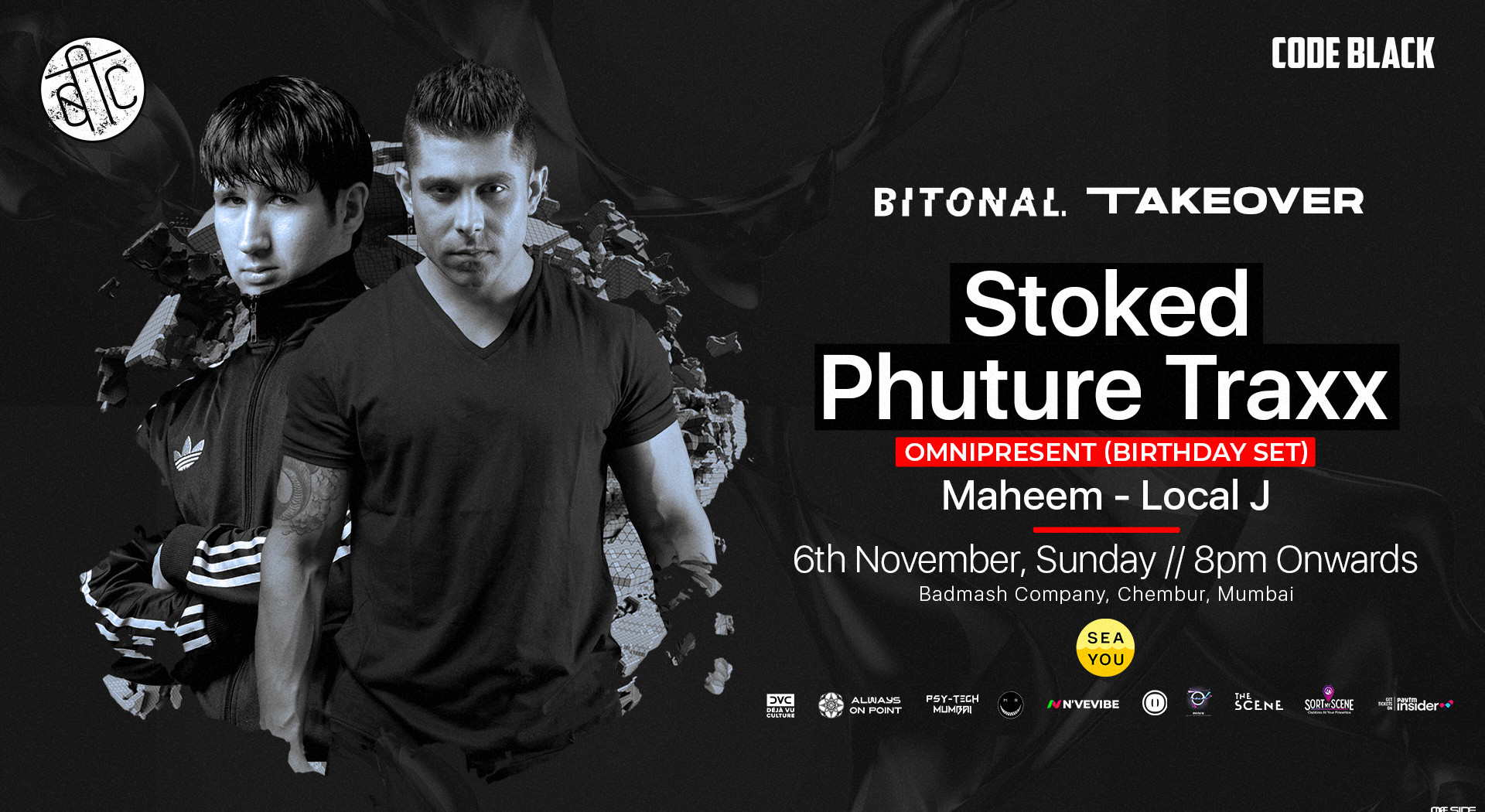 BITONAL TAKEOVER in association with Code Black - 6th November ...