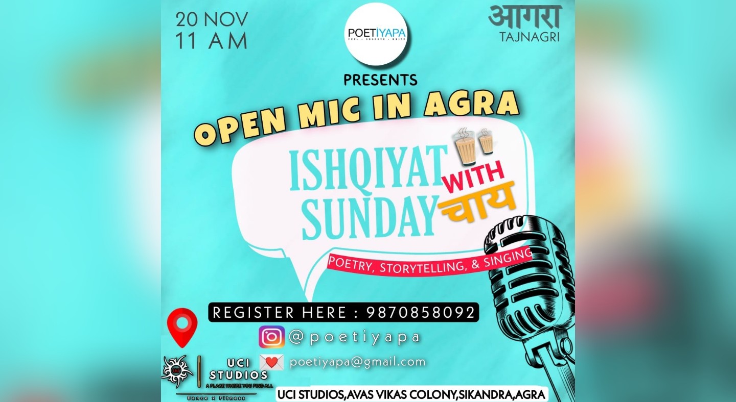 ishqiyat-sunday-with-chai-open-mic-event-agra