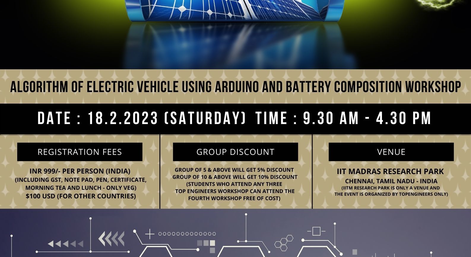 Algorithm Of Electric Vehicle Using Arduino And Battery Composition Workshop