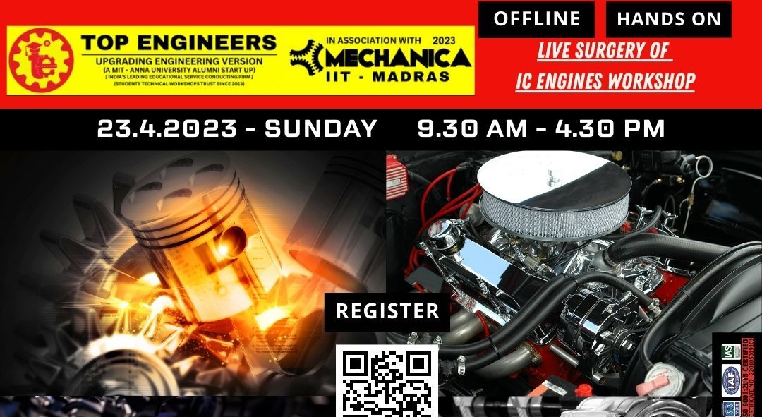 LIVE SURGERY OF IC ENGINES WORKSHOP LIVE SURGERY OF IC ENGINES WORKSHOP