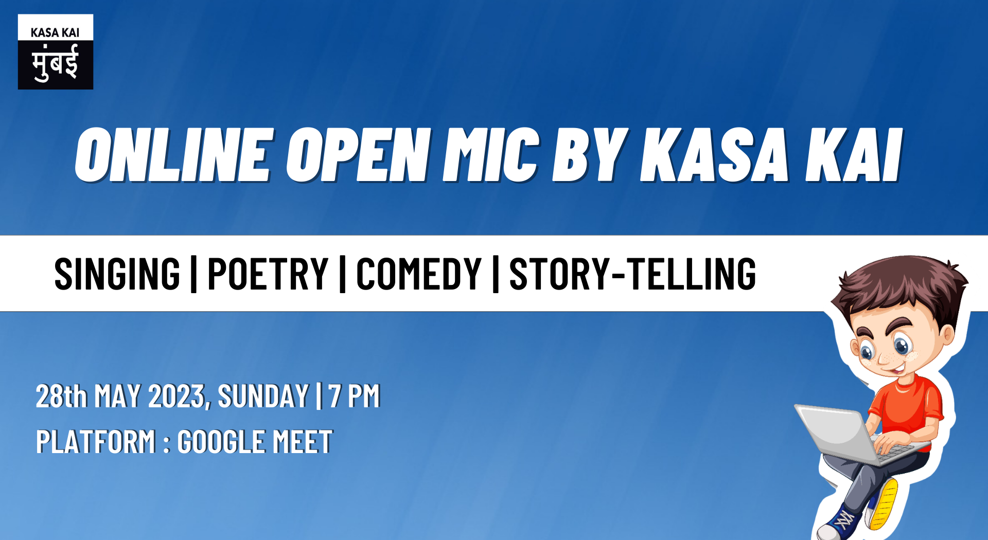 Online Open mic by Kasa Kai Mumbai