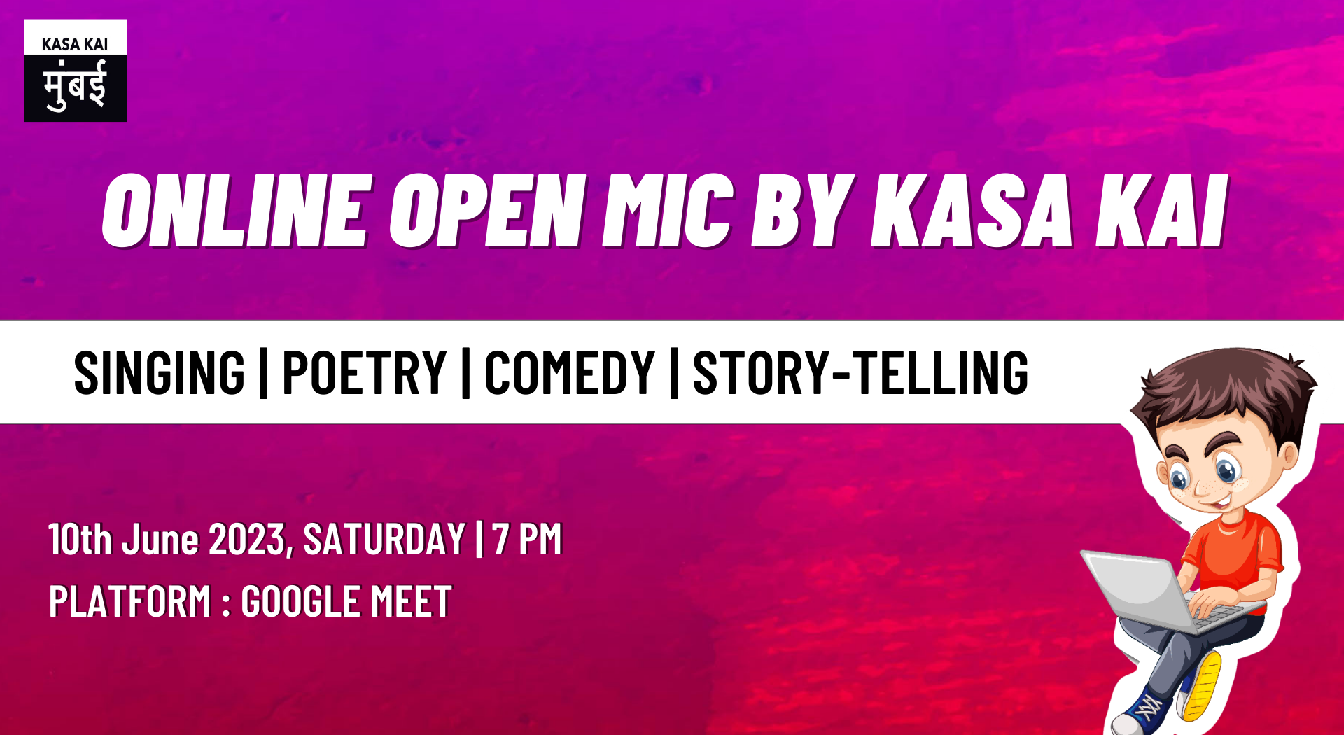 Online Open mic by Kasa Kai Mumbai
