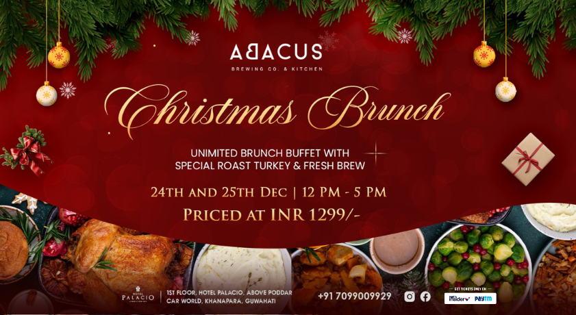 CHRISTMAS BRUNCH 24TH & 25TH DEC; 12 PM TO 5 PM