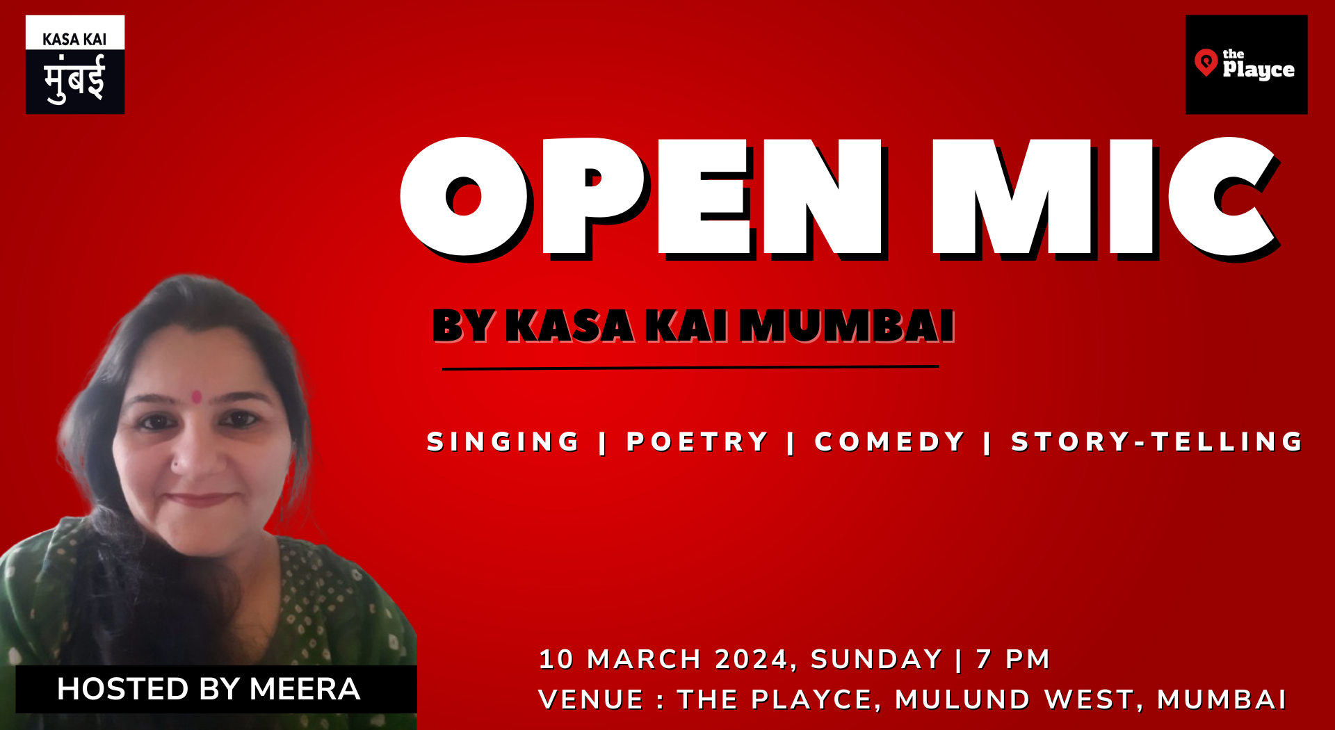 Open mic by Kasa Kai Mumbai at The Playce, Mulund