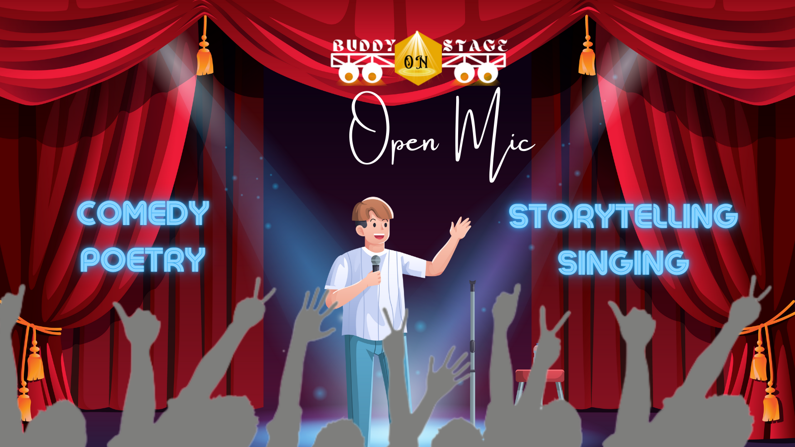 Comedy, Poetry, Singing and Storytelling Open Mic | Comedy Event in Delhi