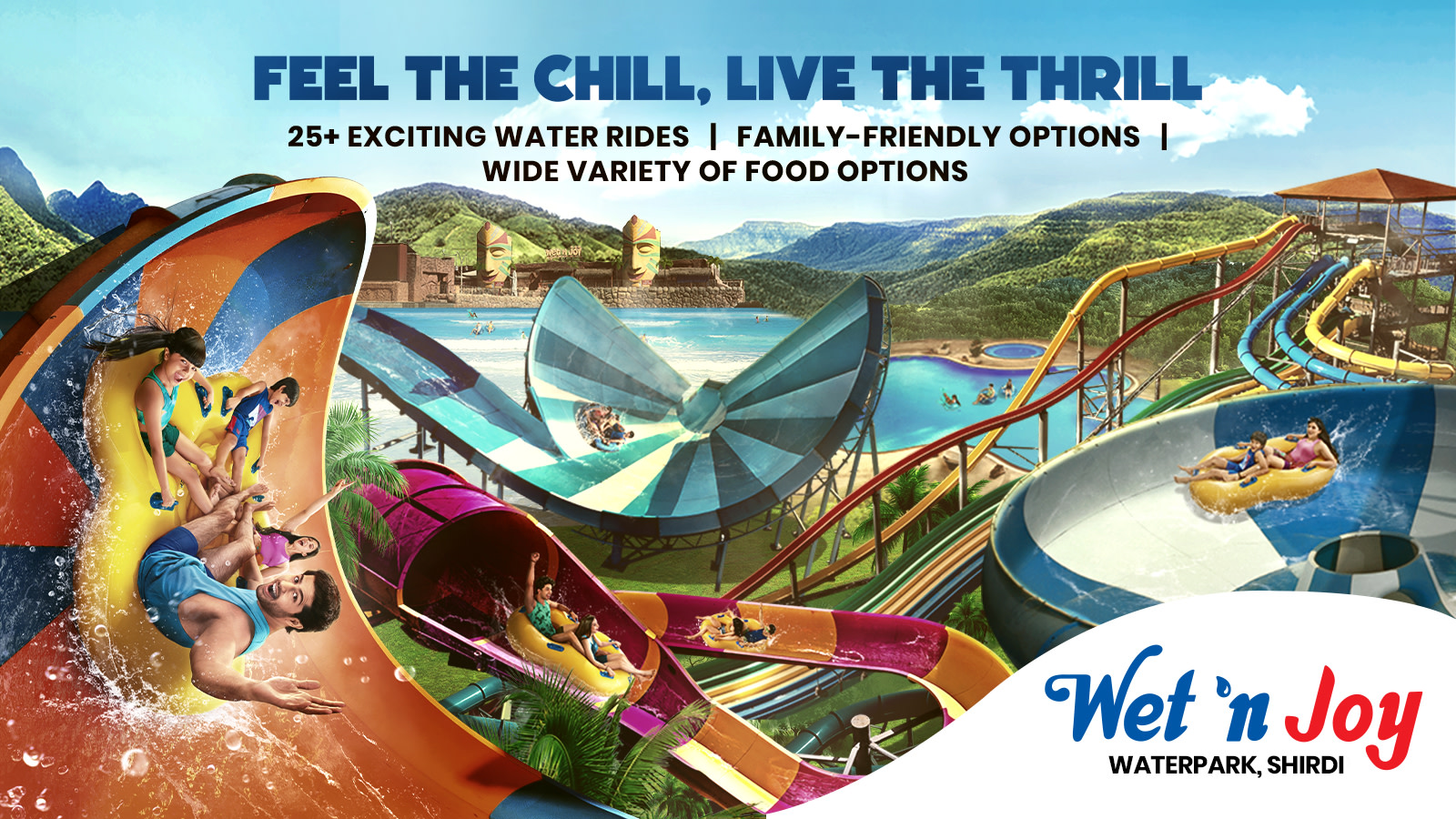 Book tickets to Wet n Joy Waterpark | Shirdi