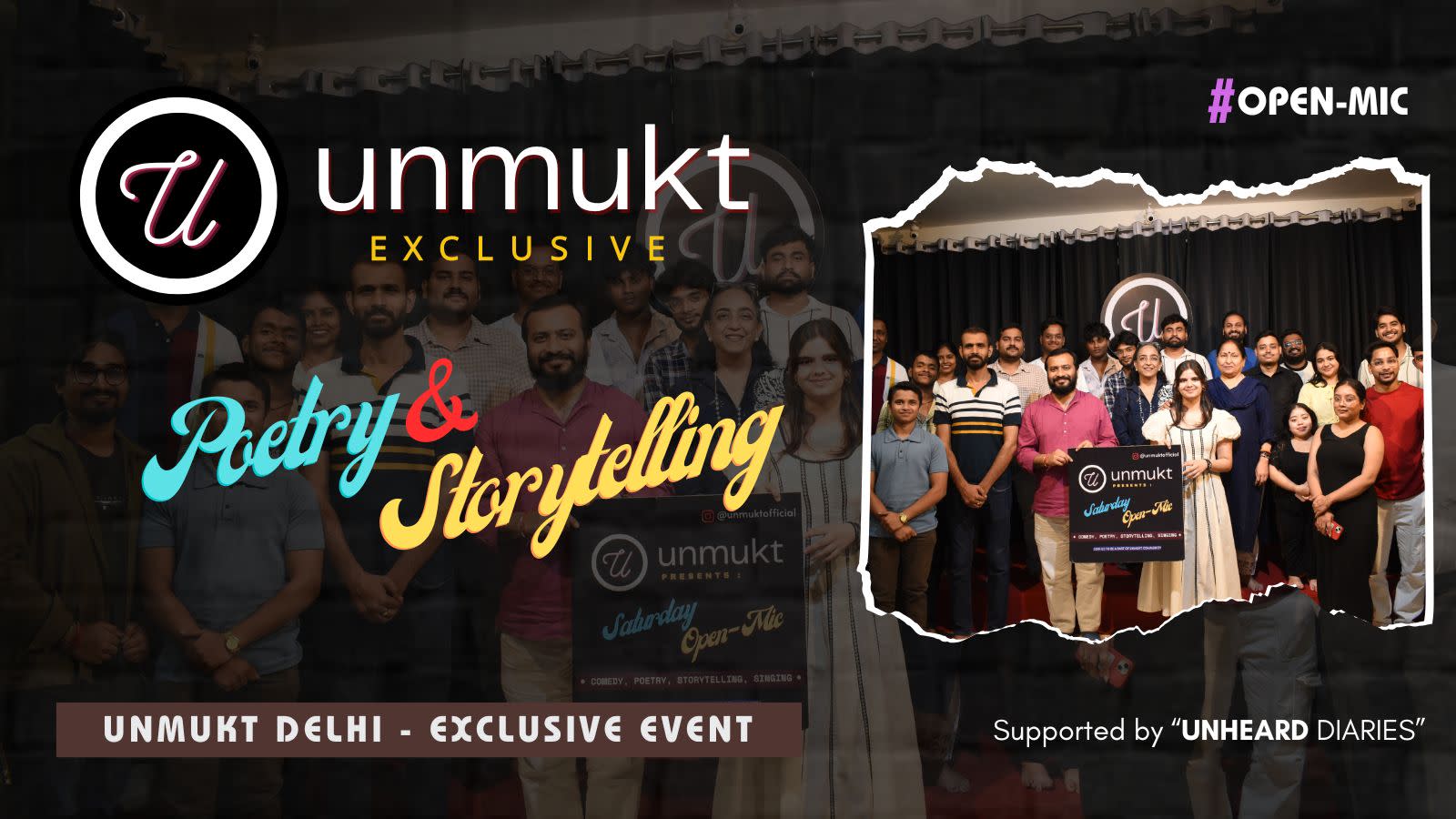 Unmukt Exclusive - Poetry and StoryTelling Open Mic | Open Mic Event in ...