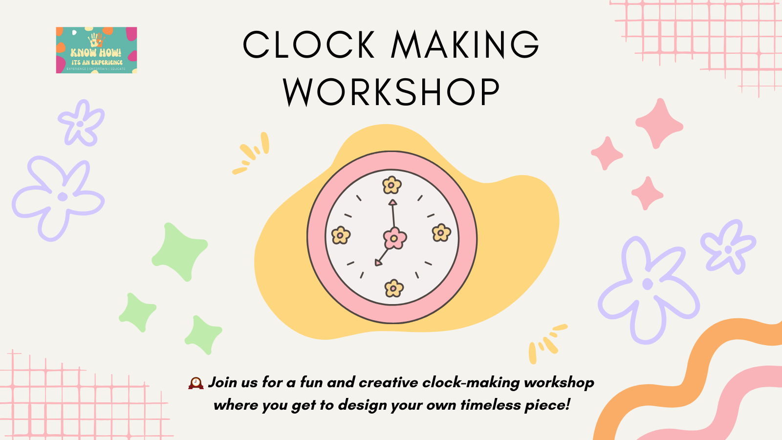 Clock Making Workshop | Event in Bengaluru