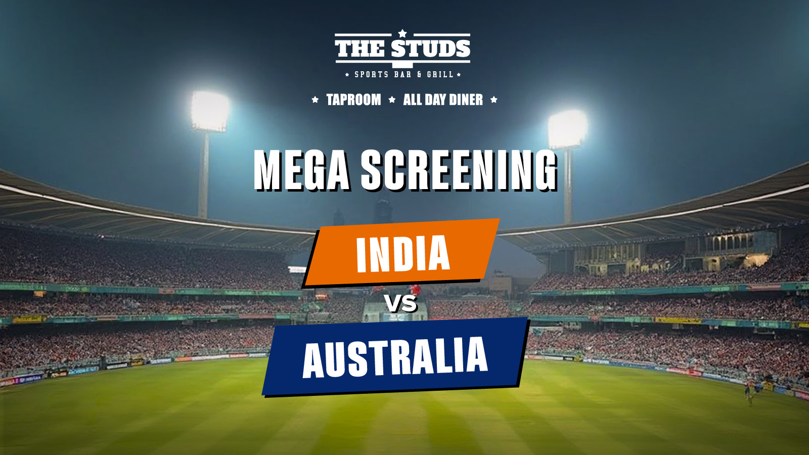 Screening of India vs Australia at The Studs ETV | Event in Bengaluru