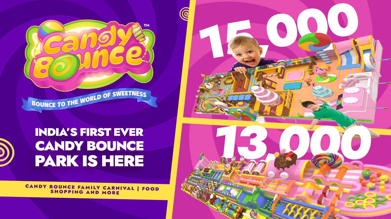 World’s Biggest Candy Bounce Park Carnival | Coimbatore | Event in Coimbatore