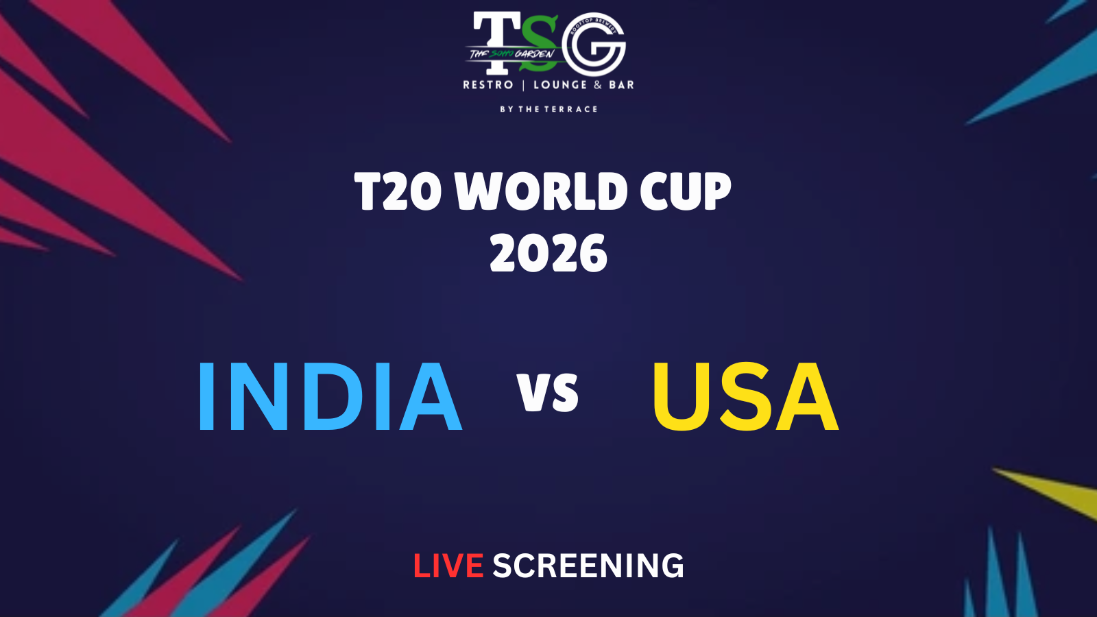 Book tickets to Screening of India vs USA T20 Worldcup 2026